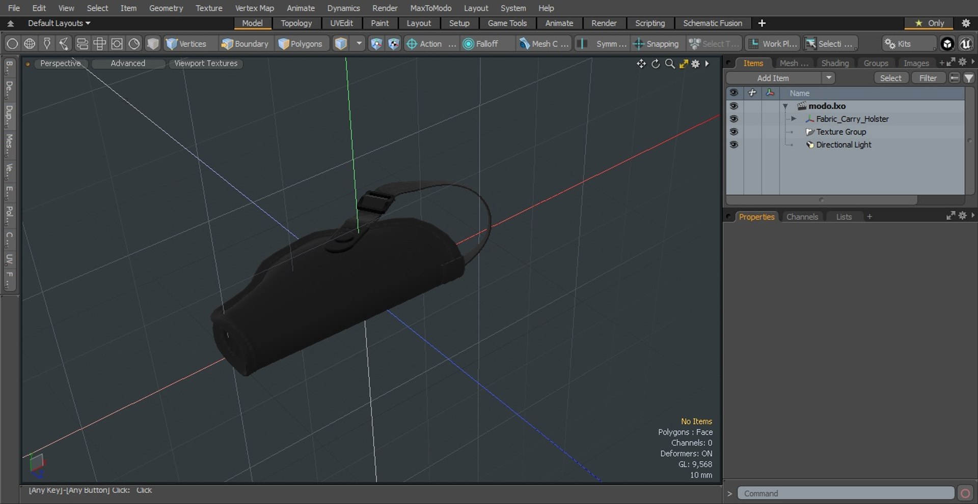 3D Fabric Carry Holster - TurboSquid 2156960