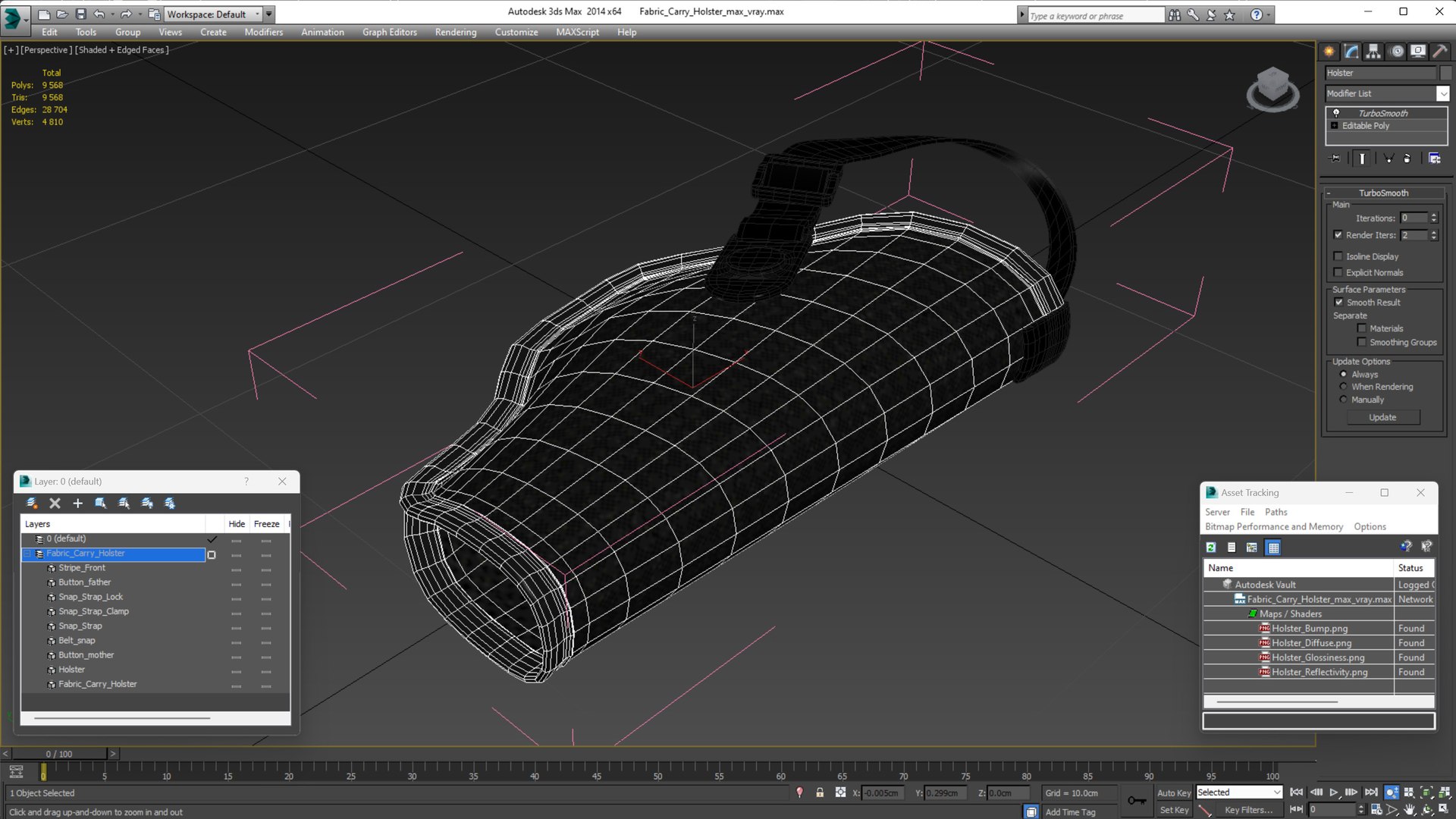 3D Fabric Carry Holster - TurboSquid 2156960