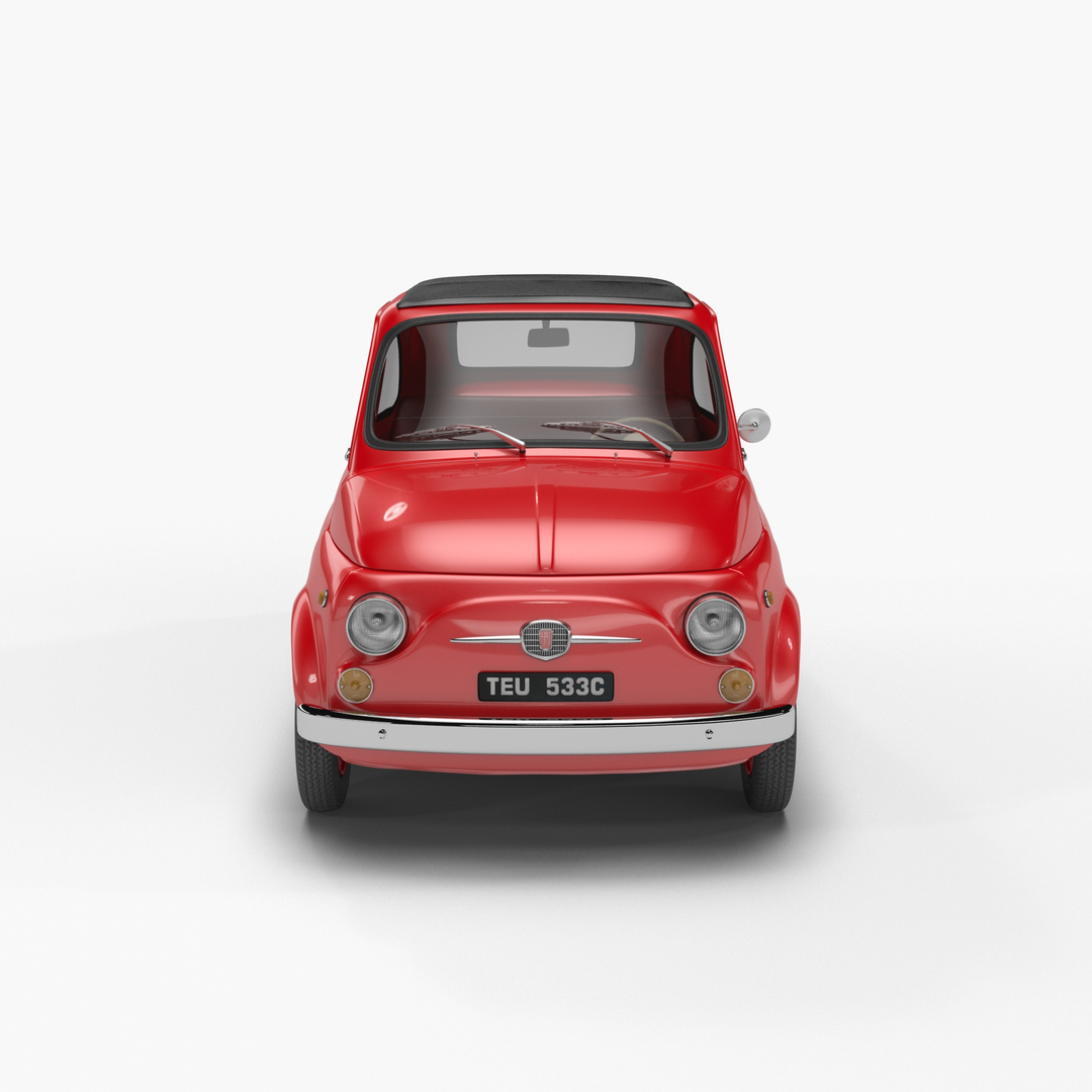 3D Fiat 500 Model - TurboSquid 1233707