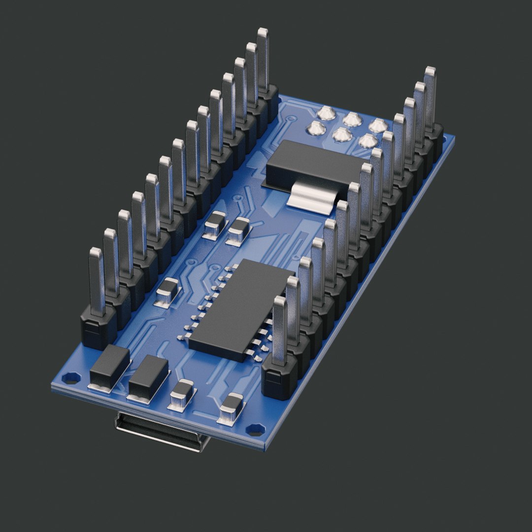 3D Arduino Nano 3 0 - TurboSquid 1381276