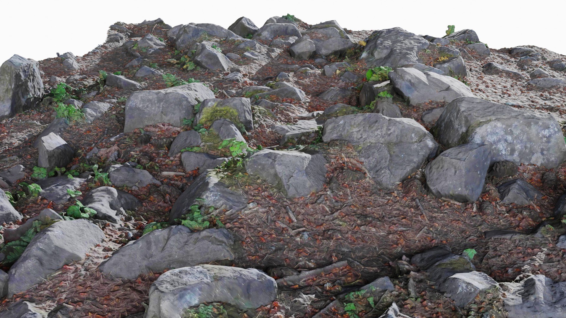 3D Ground Rocks Spirit Falls1 Model - TurboSquid 2232616