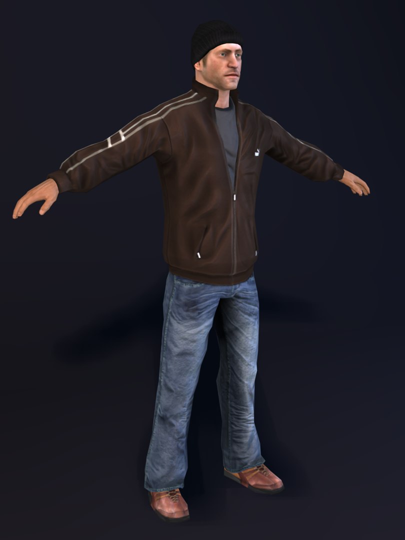 3d Model Hijacker Character