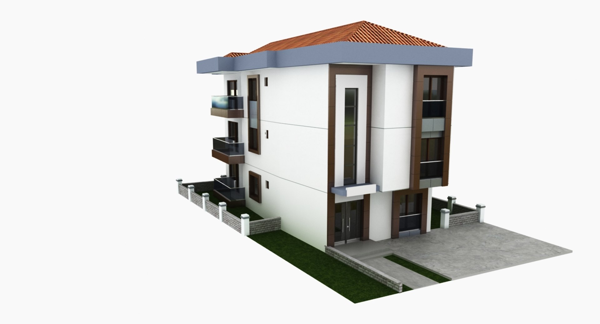 3D Building Housing Apartment Model - TurboSquid 1395688
