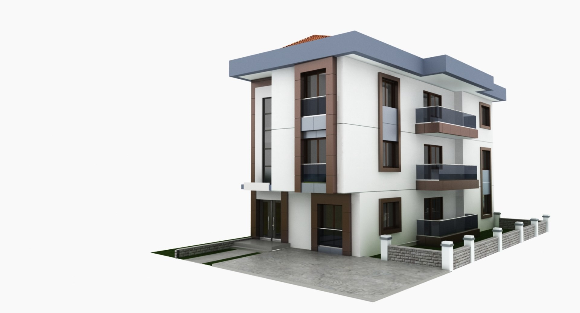 3D Building Housing Apartment Model - TurboSquid 1395688