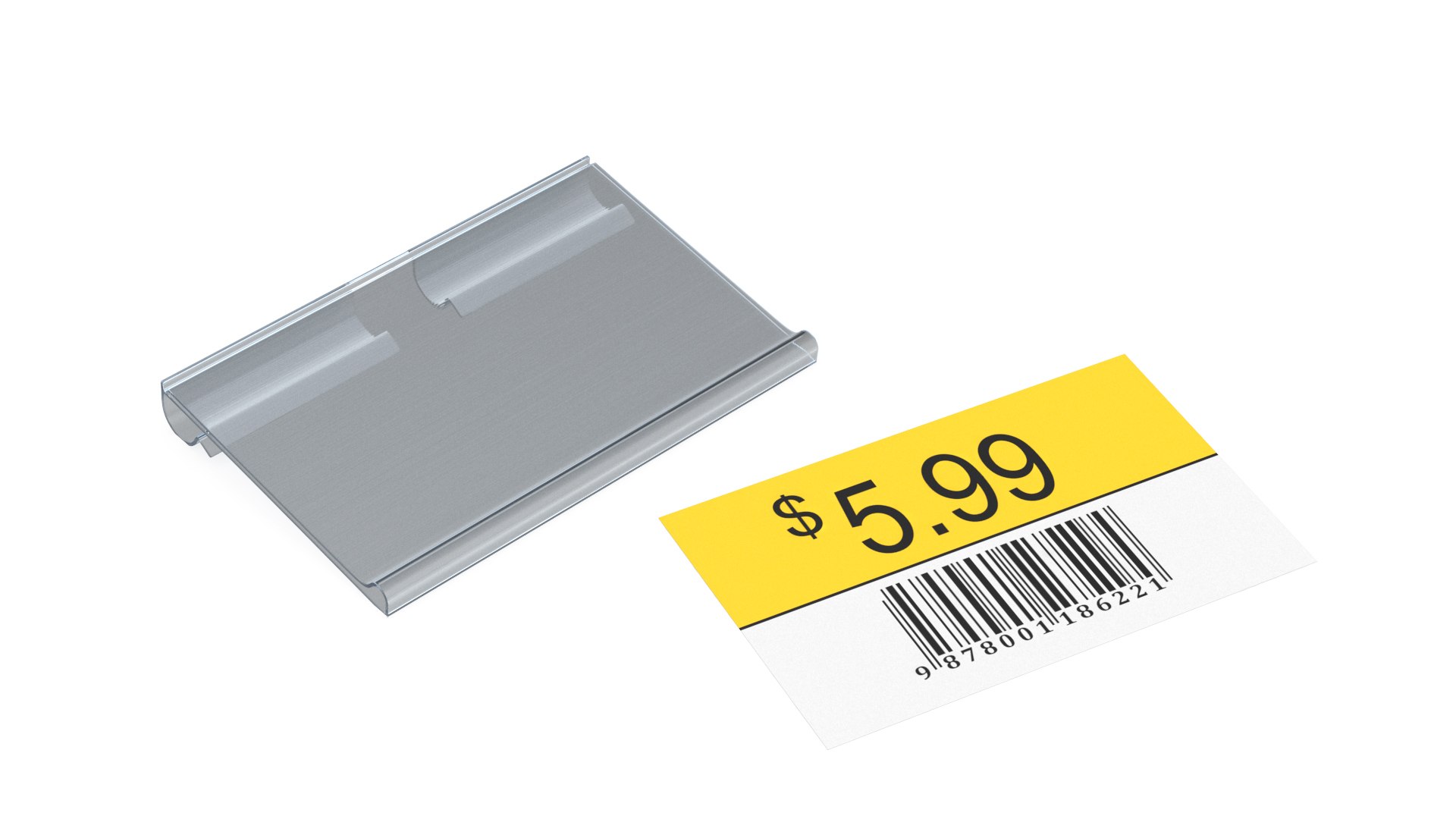 Metal Can Dispenser With Price Tag 3D Model - TurboSquid 2020767