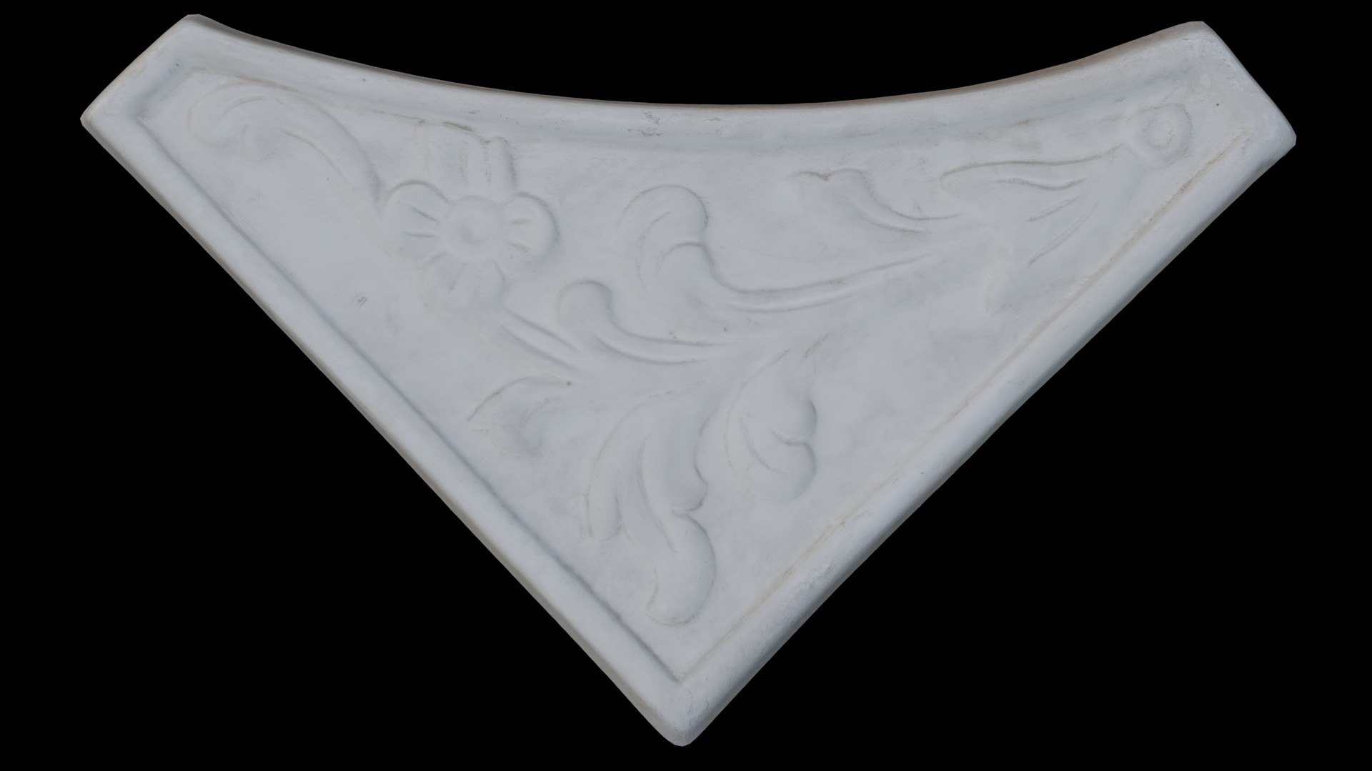 3D Model Floral Corner Panel Scan - TurboSquid 2434557