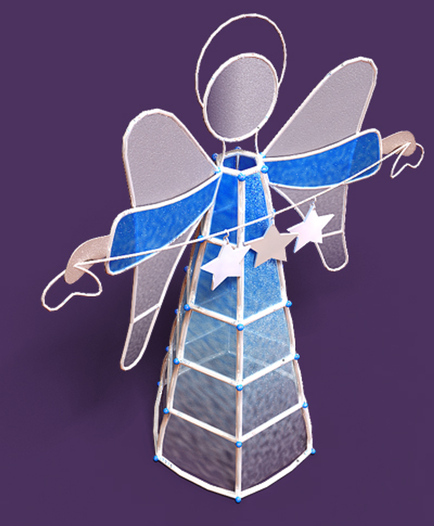 3d model angel christmas decoration