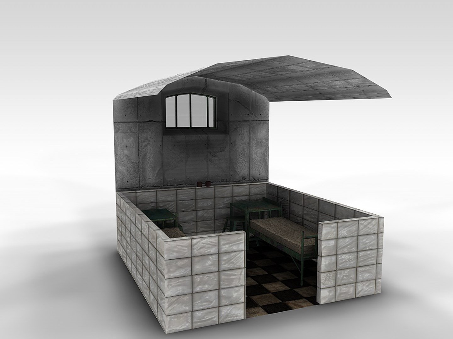Prison Cell 3D Model - TurboSquid 1511712