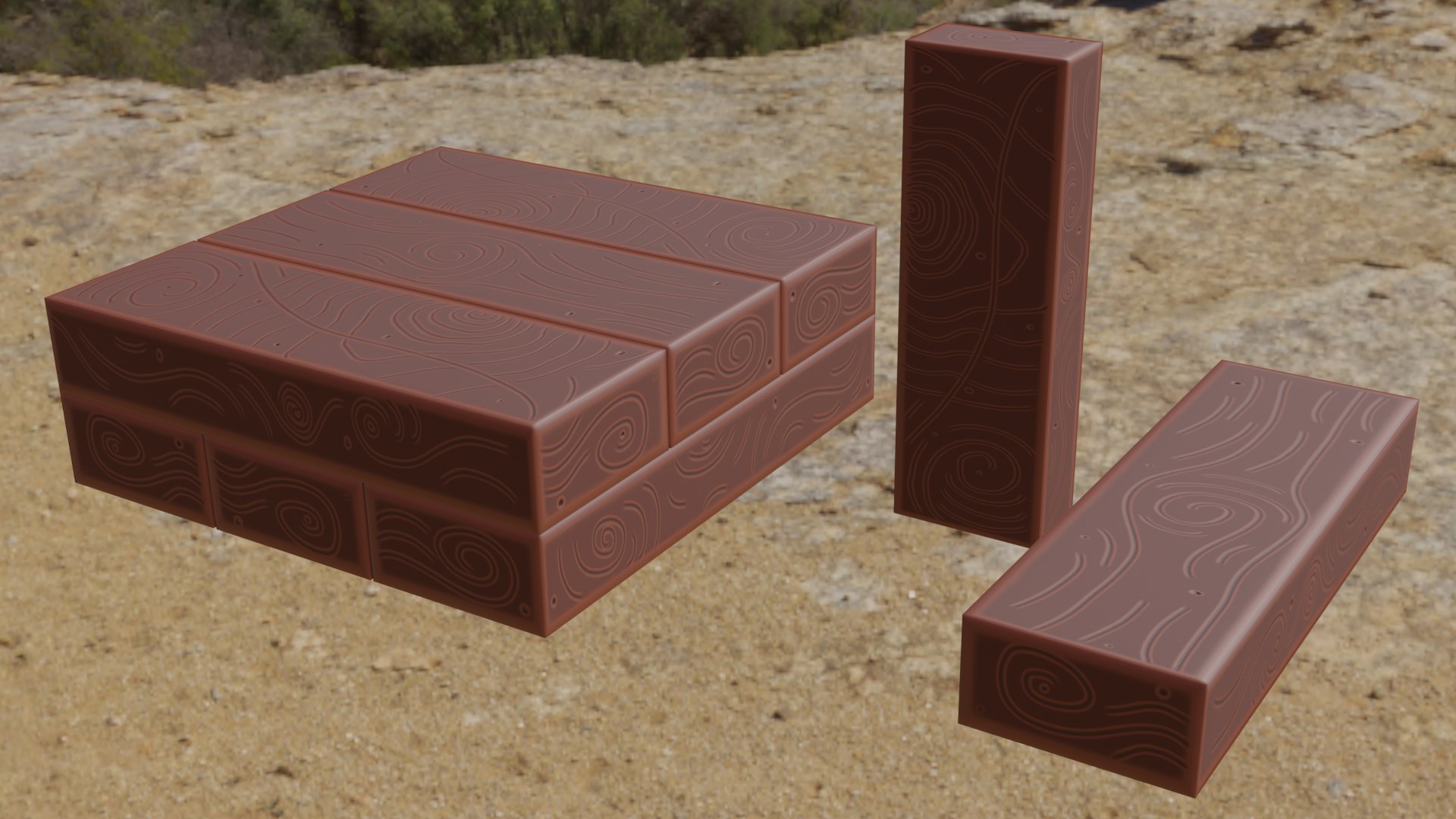 Stylization Wood Block 3D Model - TurboSquid 2150538