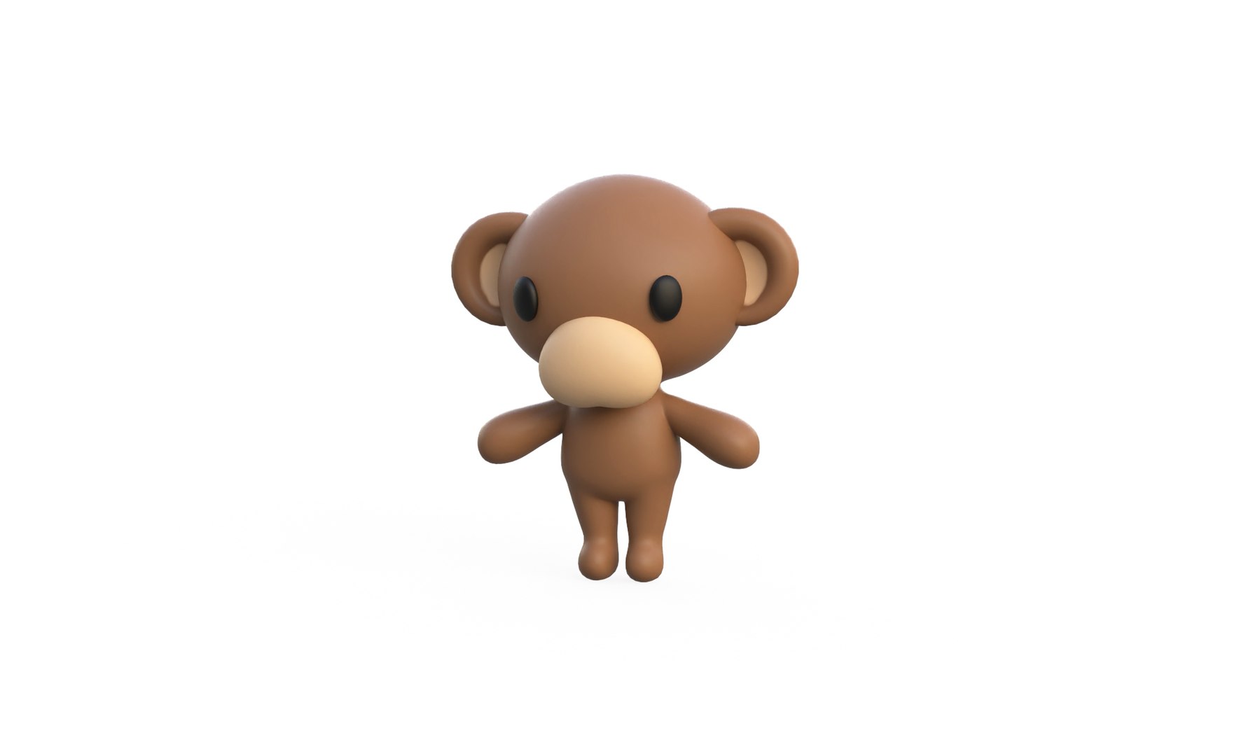 3D Adorable Animal Character Pack 01 - TurboSquid 2303528