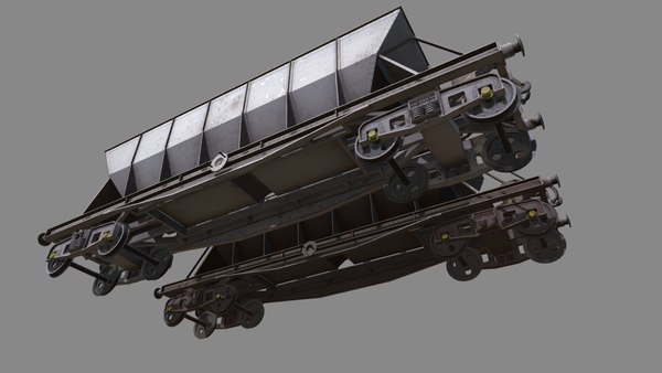 3D model double Bogie Hopper - TurboSquid 1909582