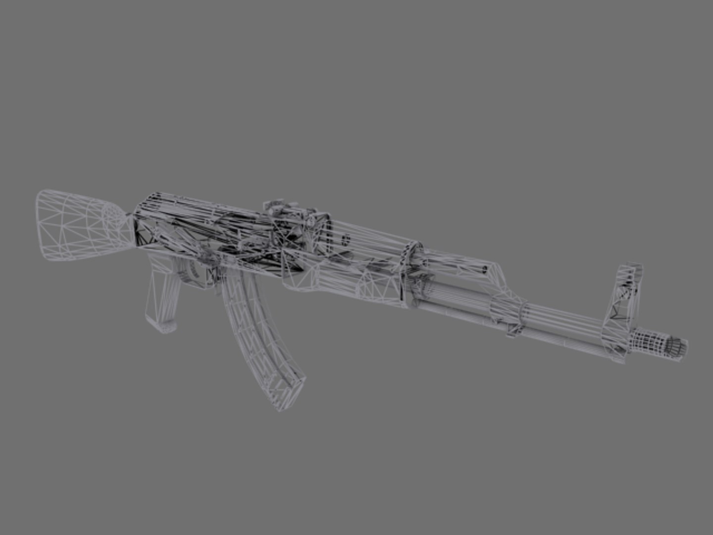3d Akm Assault Rifle