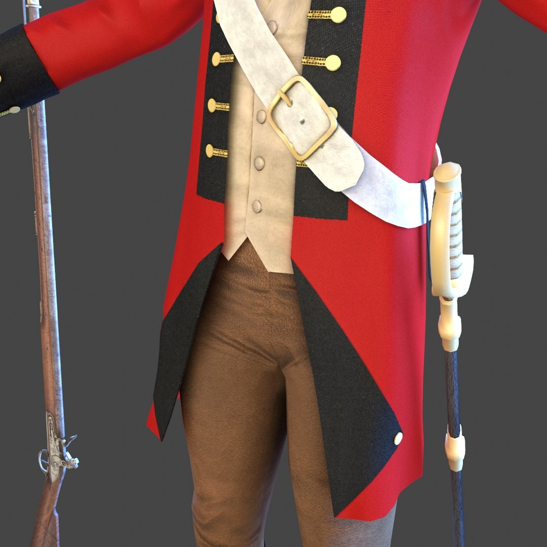 3D British Redcoat - TurboSquid 1456528