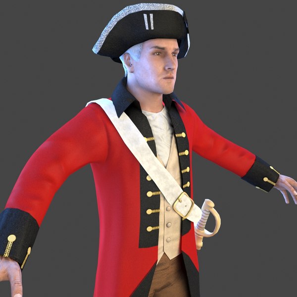 3D british redcoat - TurboSquid 1456528
