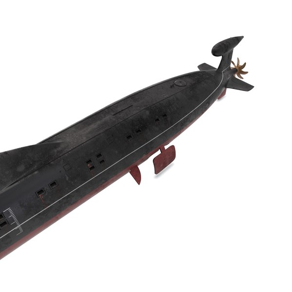 akula class submarine 3d model