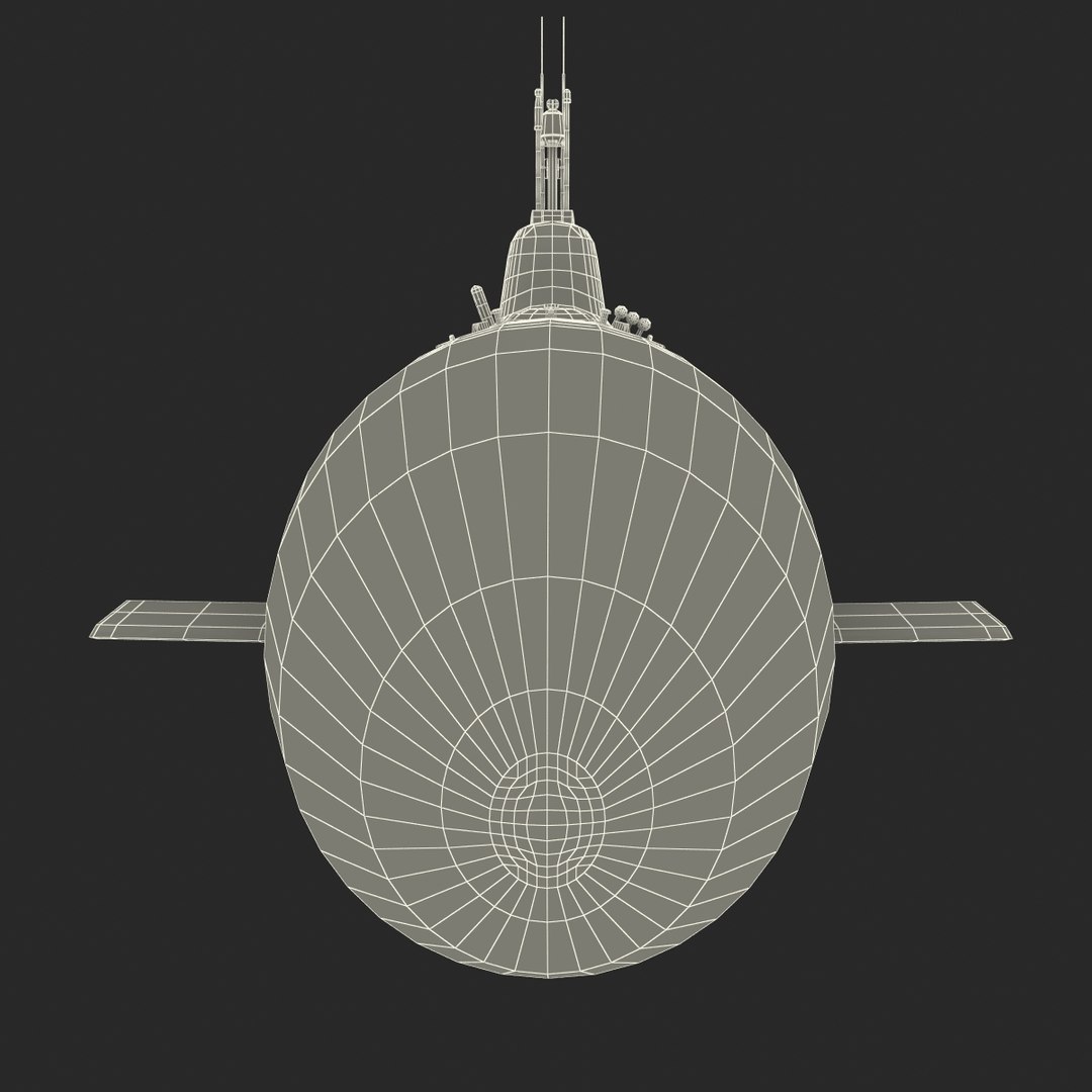 akula class submarine 3d model