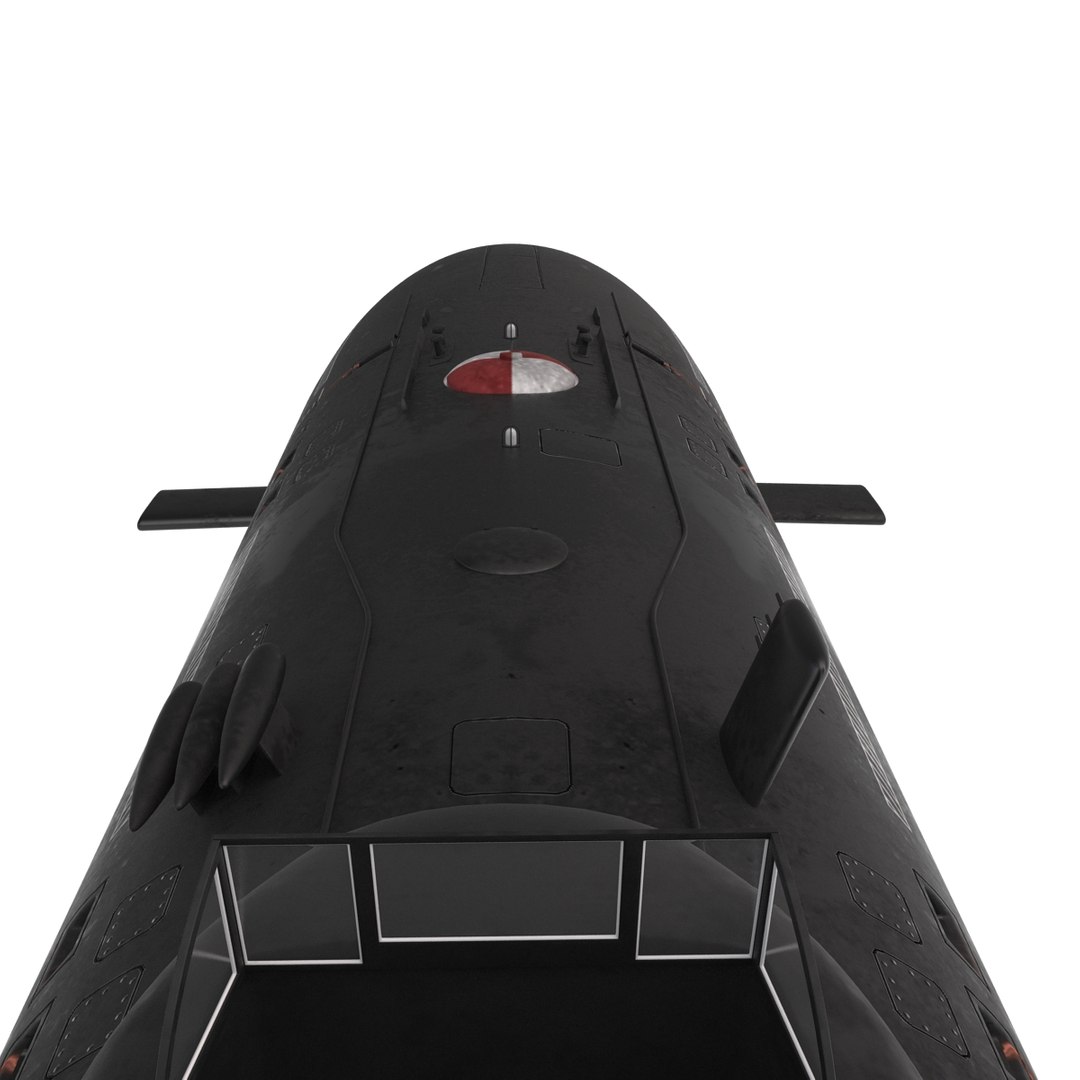 akula class submarine 3d model
