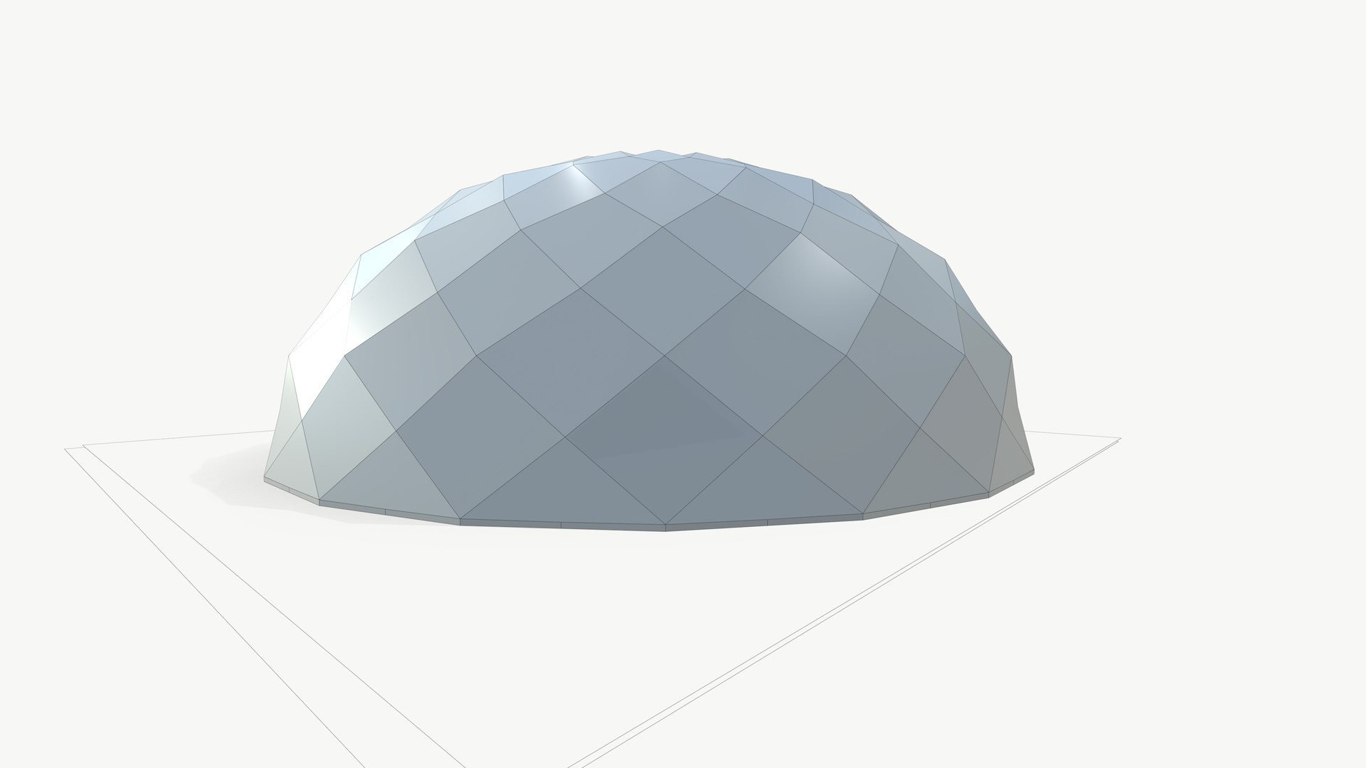 3D Dome Structure Futuristic Model - TurboSquid 2099836