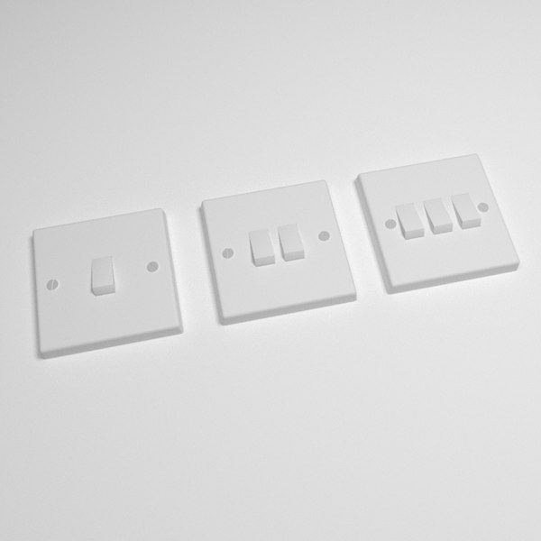 Light switch 3D model - TurboSquid 1591697