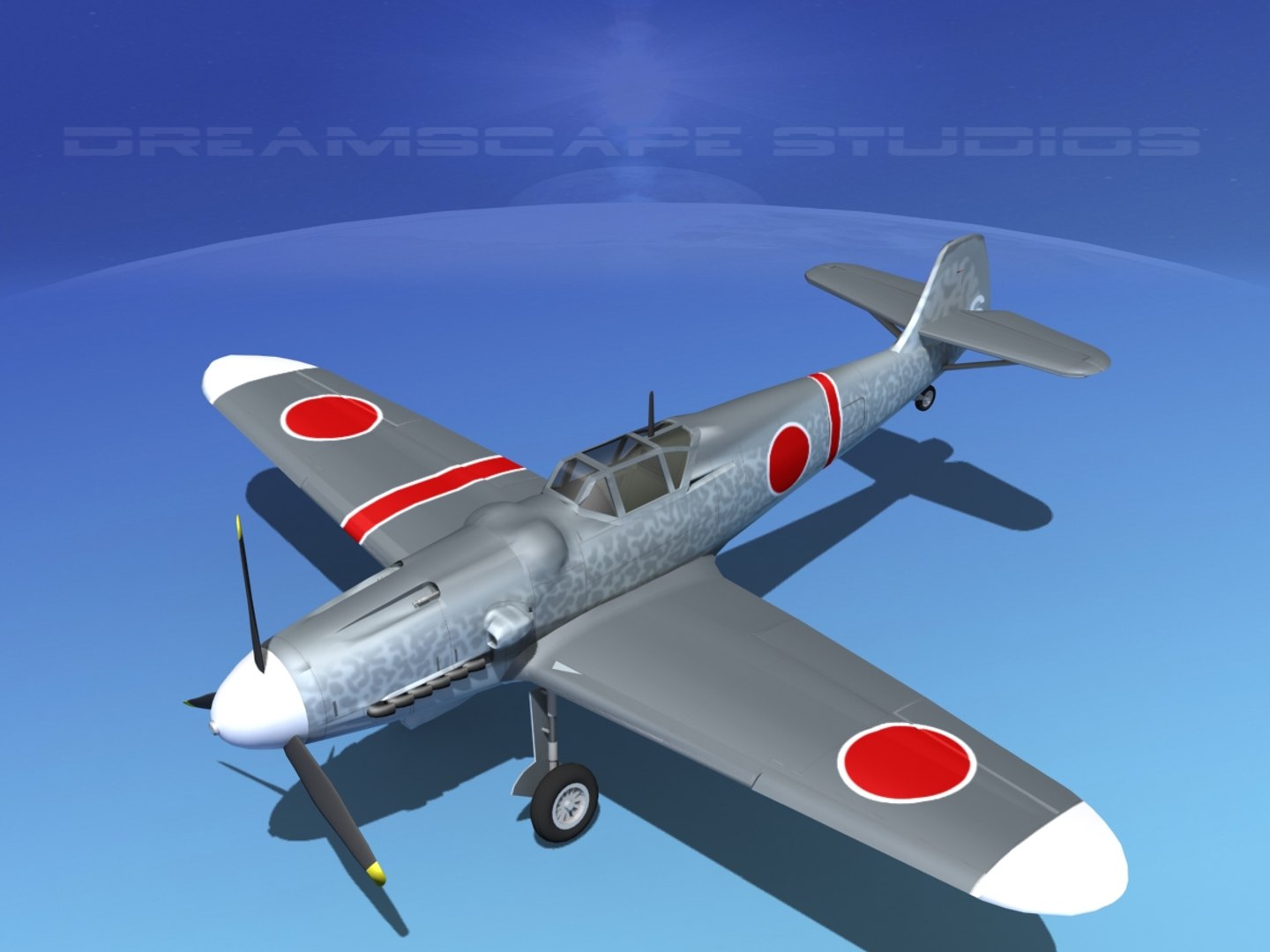 3d Messerschmitt Bf-109 Fighter Model