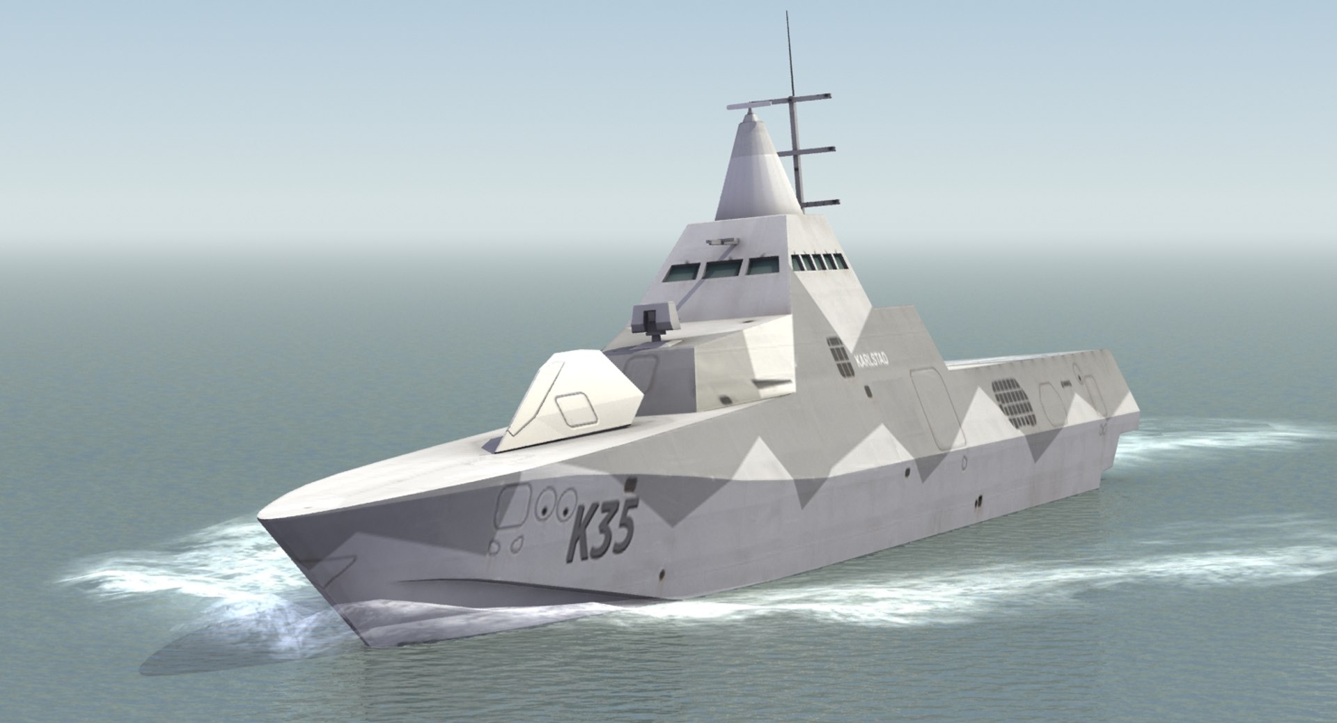 3d stealth corvette k35