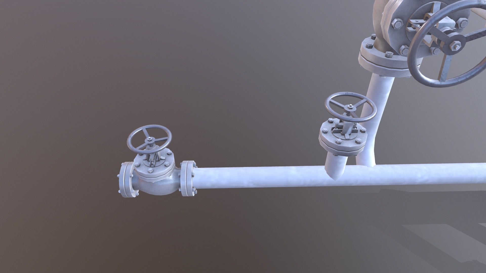 3D Model Industry Pipe Connection - TurboSquid 2287926