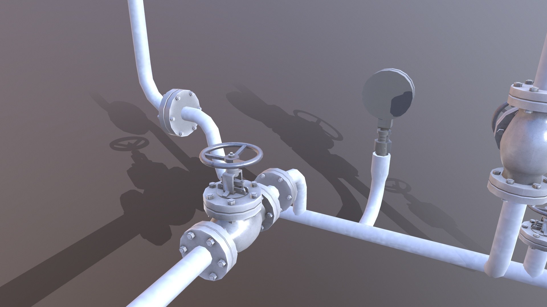 3D Model Industry Pipe Connection - TurboSquid 2287926