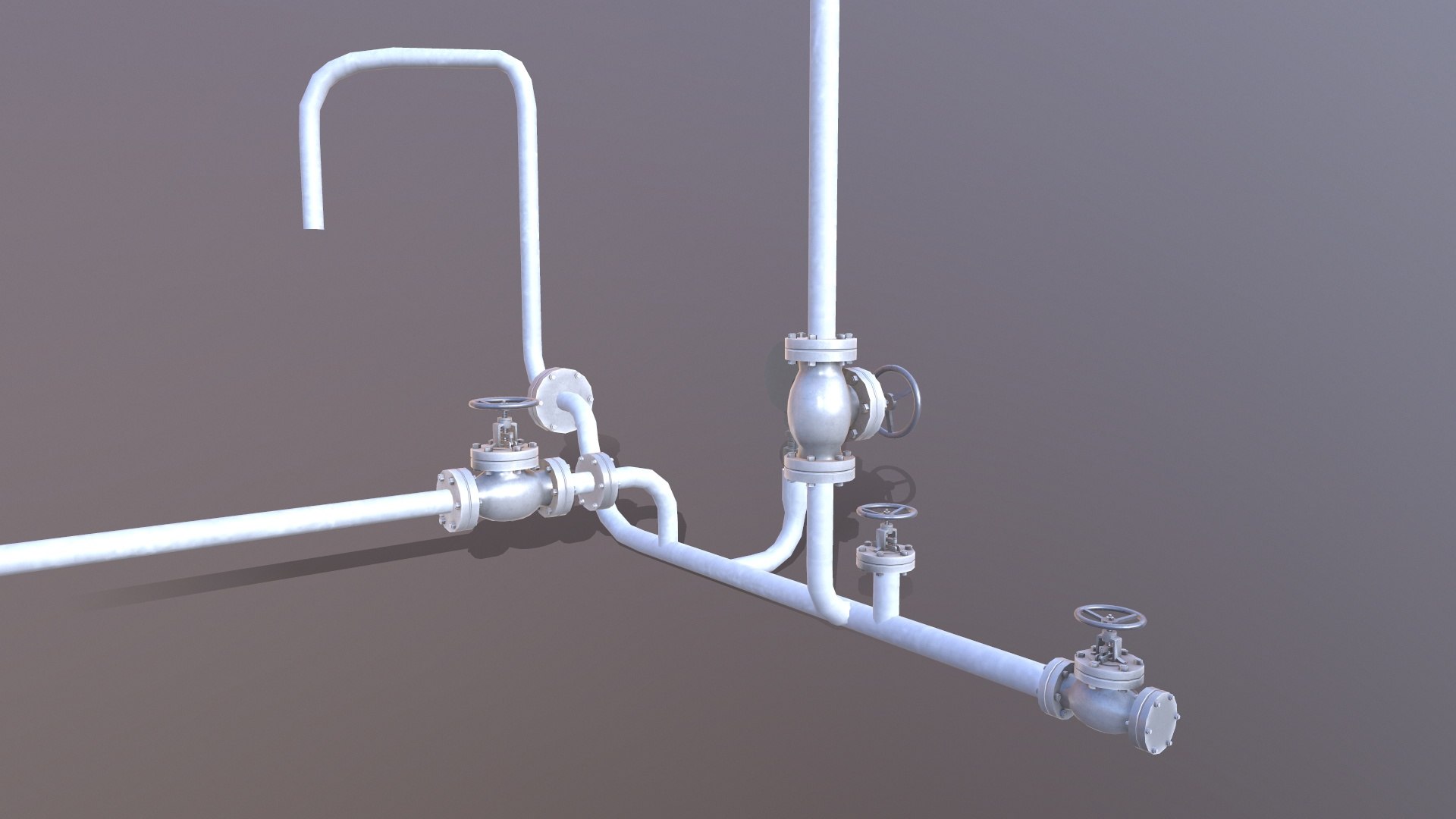 3D Model Industry Pipe Connection - TurboSquid 2287926
