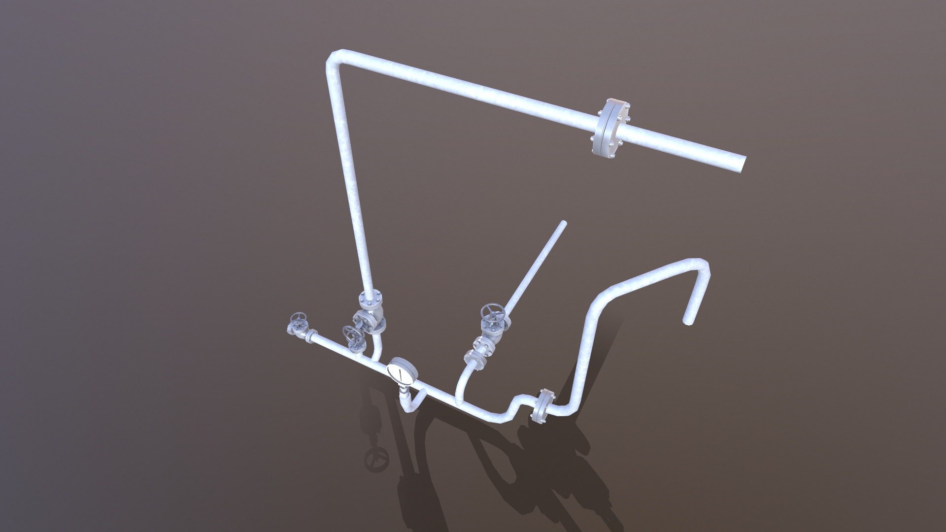 3D Model Industry Pipe Connection - TurboSquid 2287926