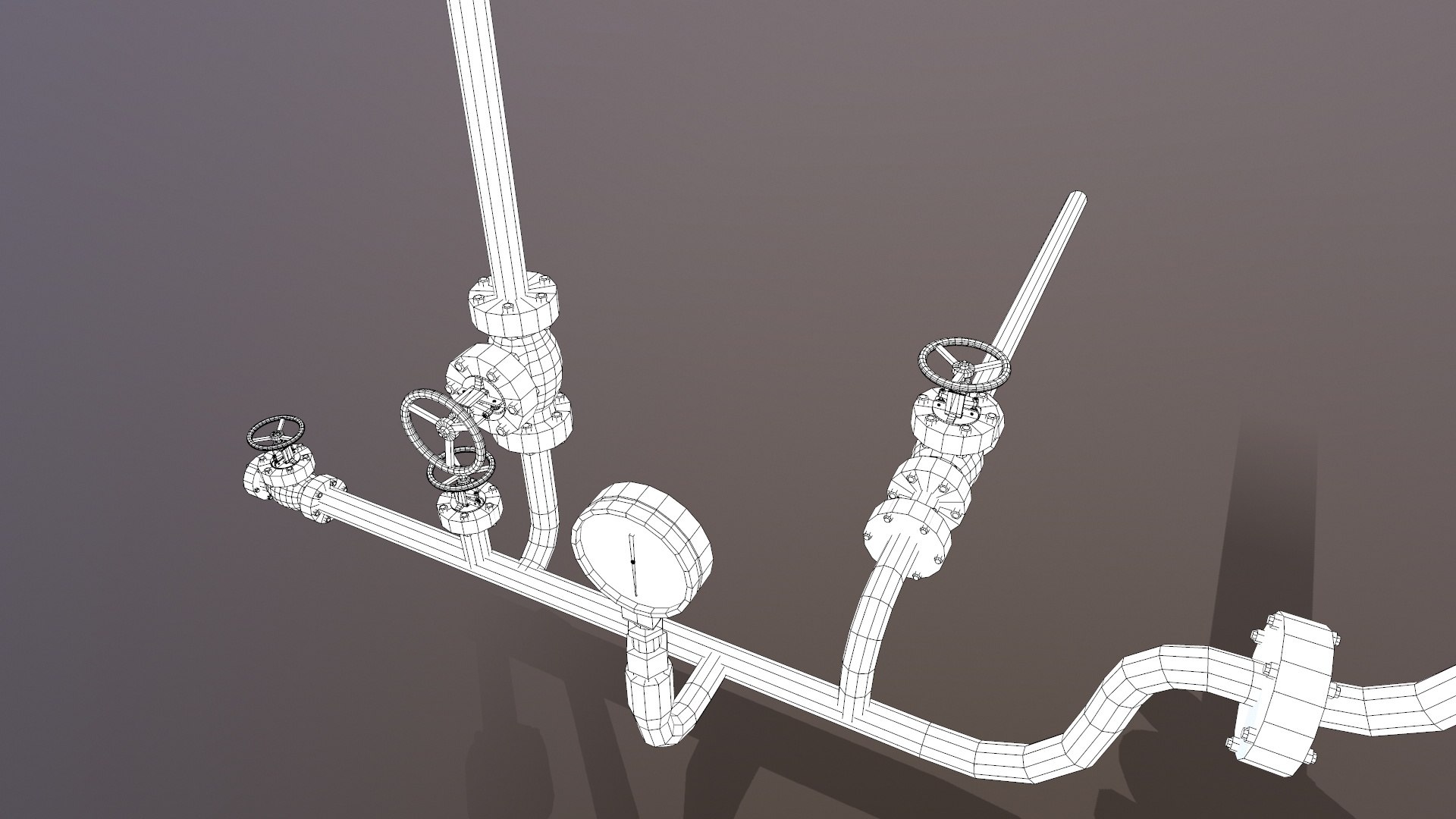 3D Model Industry Pipe Connection - TurboSquid 2287926