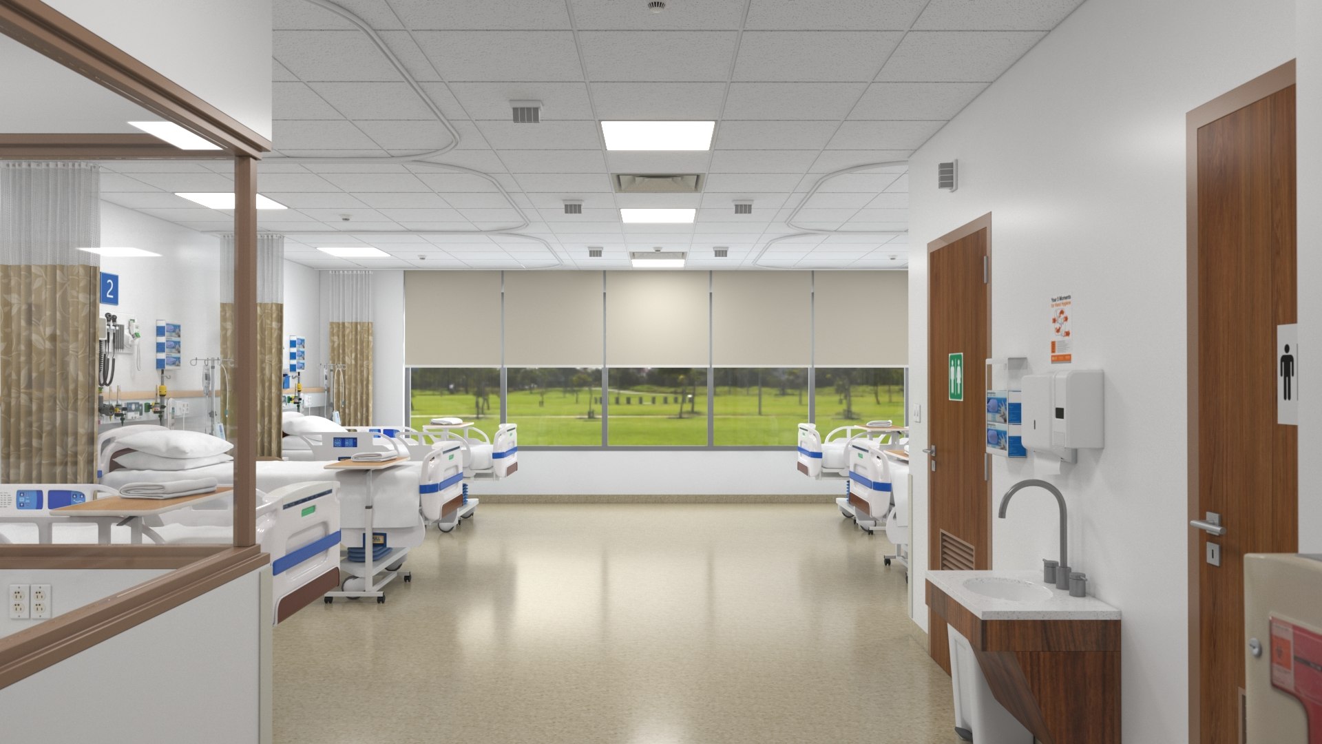 3D Hospital High Dependency Unit - TurboSquid 1974057