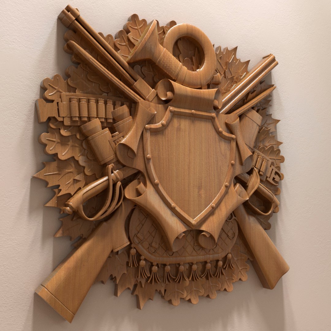 Decorative Arms Hunter Emblem Model - TurboSquid 1490301