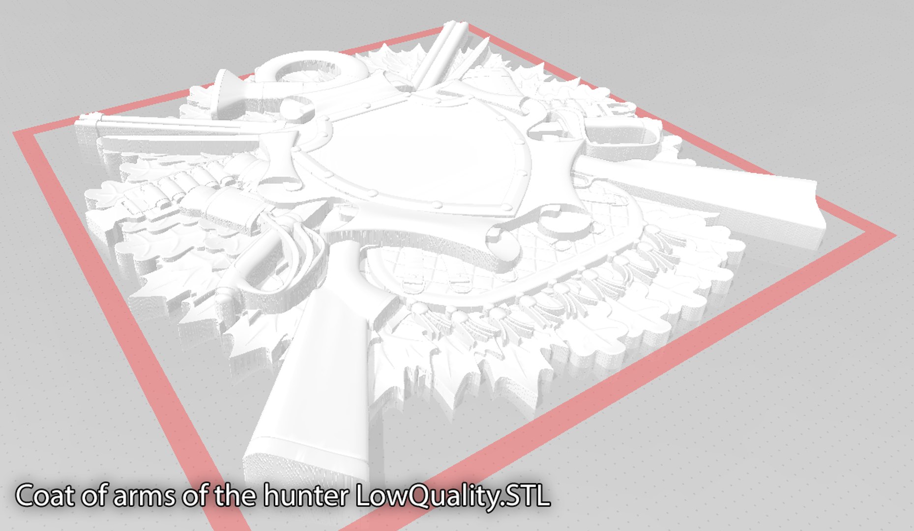 Decorative Arms Hunter Emblem Model - TurboSquid 1490301