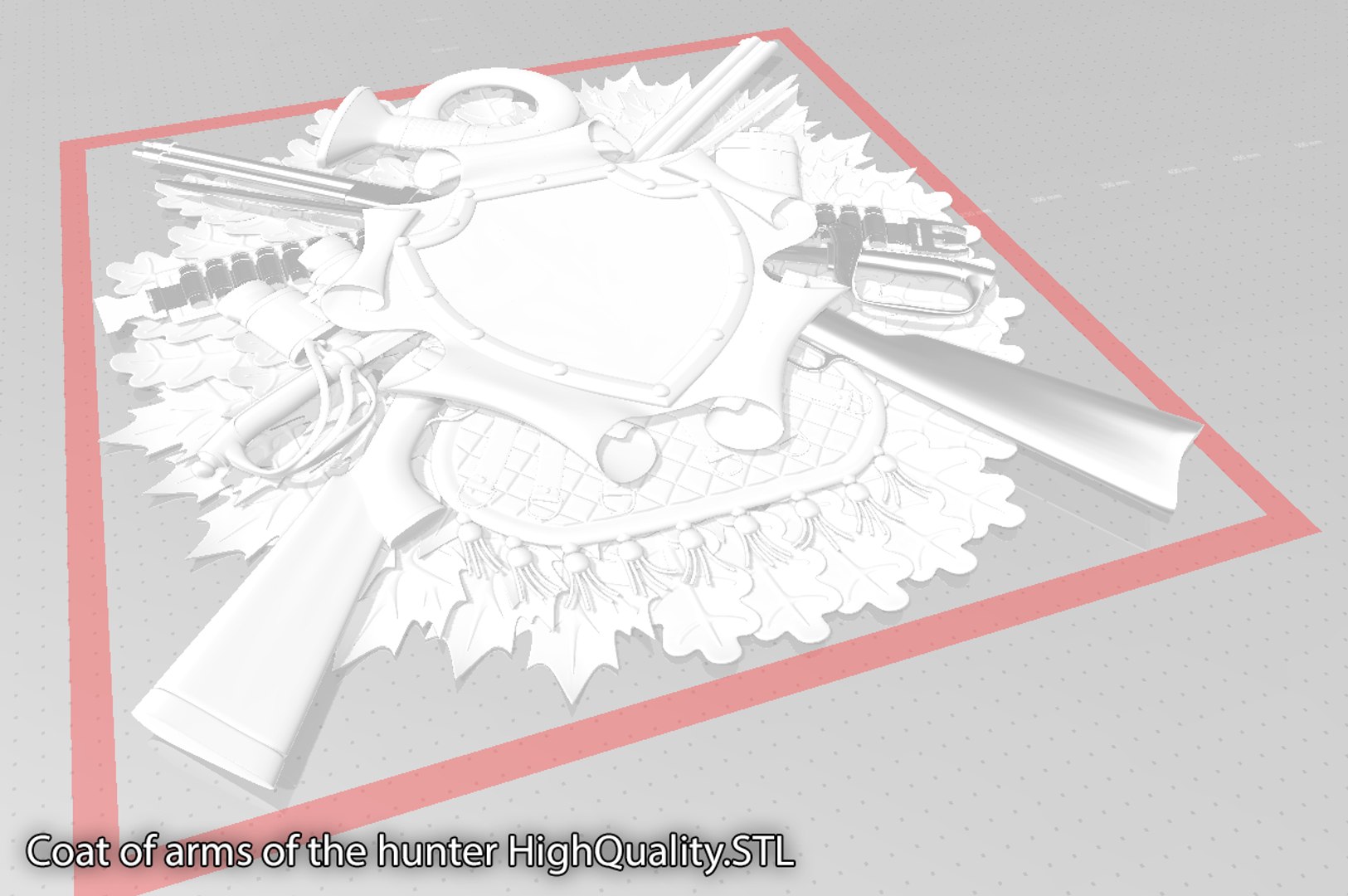 Decorative Arms Hunter Emblem Model - TurboSquid 1490301