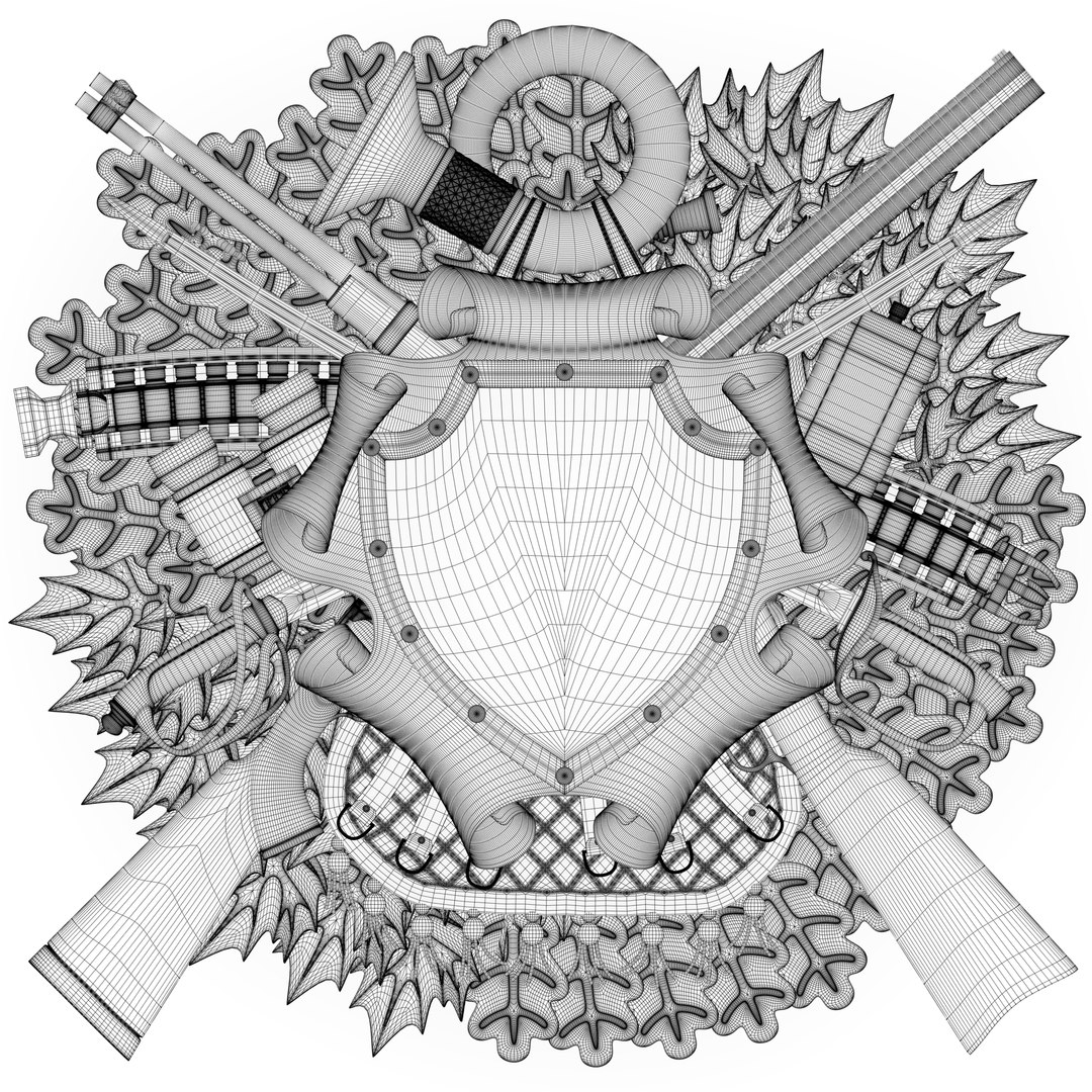 Decorative Arms Hunter Emblem Model - TurboSquid 1490301