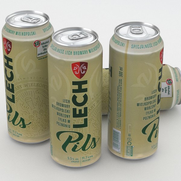 맥주는 Lech Pils 2018 수 있습니다. 3D 모델 - TurboSquid 1285880
