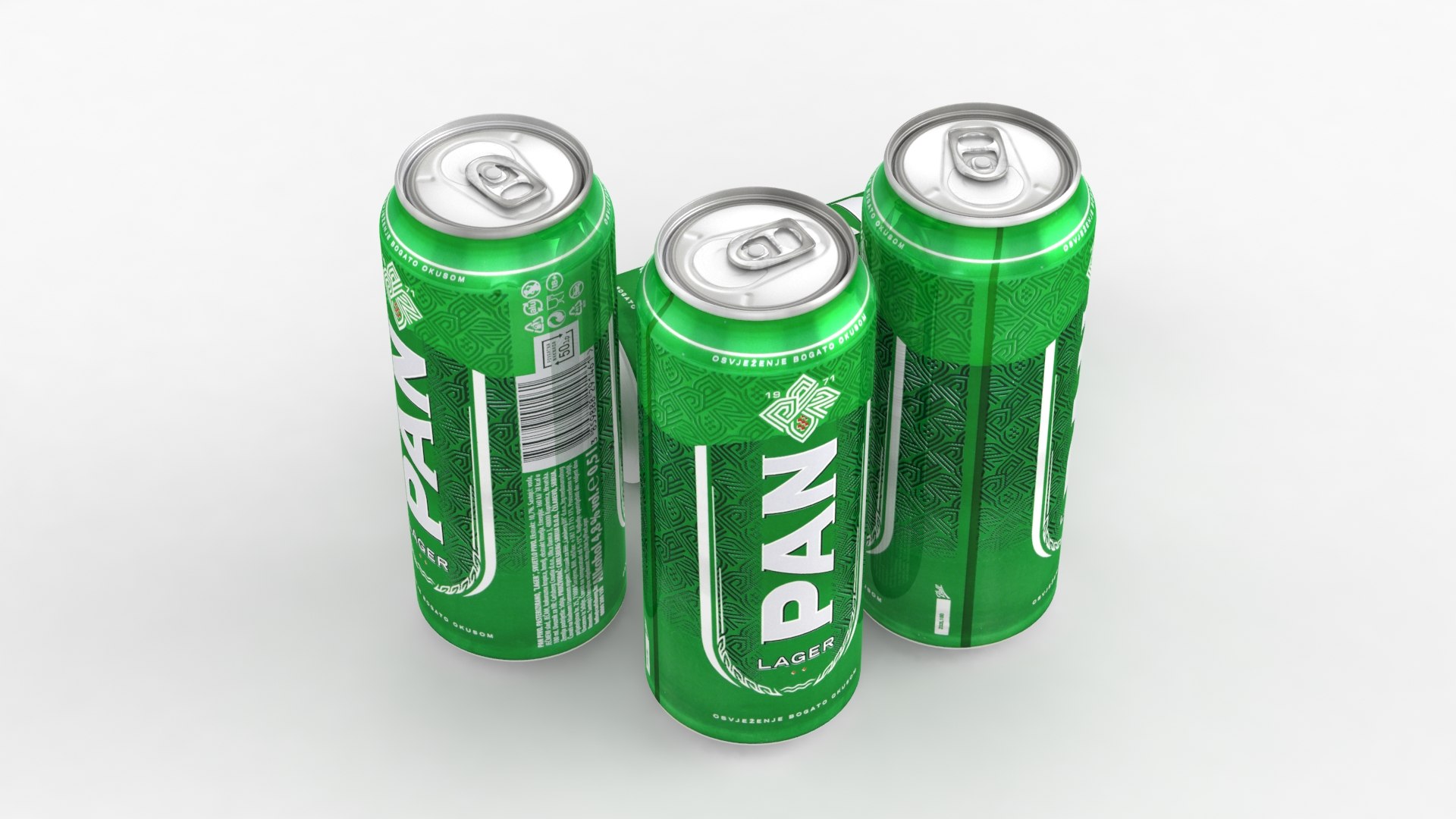 3D Beer Can PAN Lager 500ml 2021 - TurboSquid 1763753