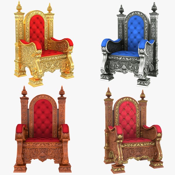 3d queens throne model