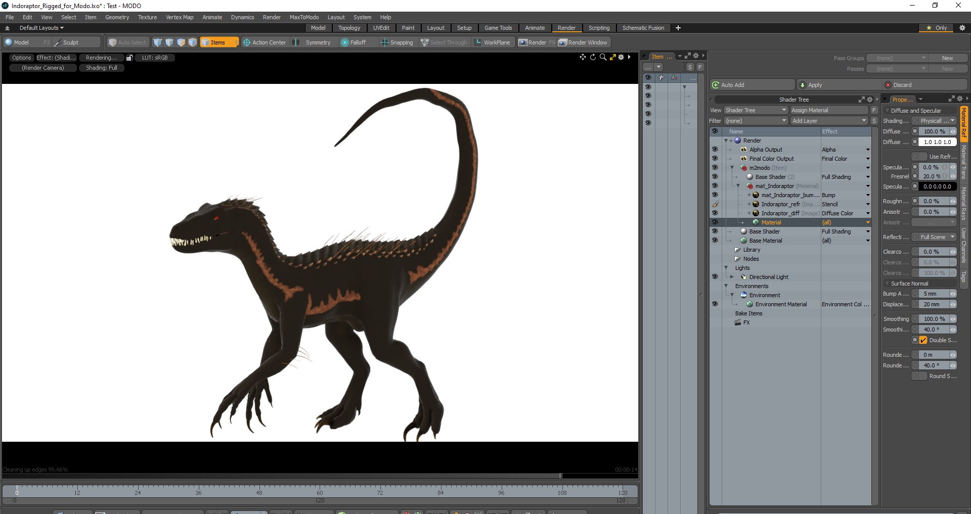 Indoraptor Rigged for Modo model - TurboSquid 1907026