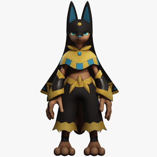 modelo 3d Palworld Anubis listo para posar e imprimir Low-poly ...