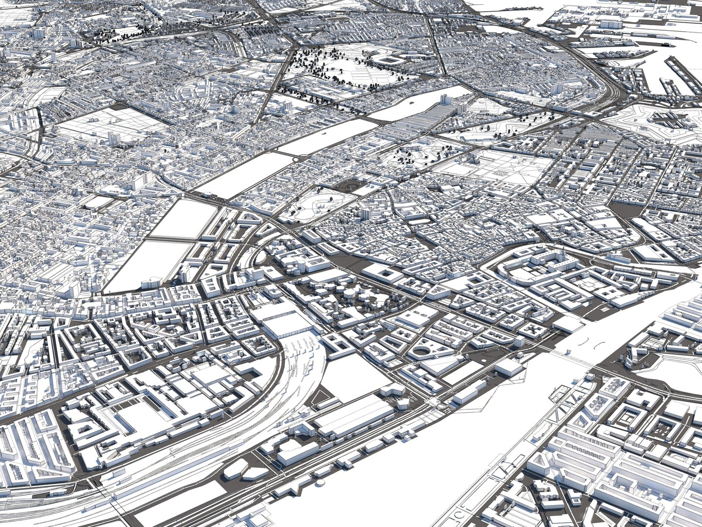 3D buildings houses maps - TurboSquid 1548020
