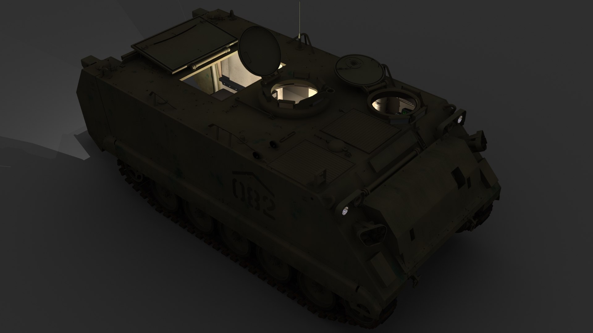 3d m2 m113 m113a3 version model