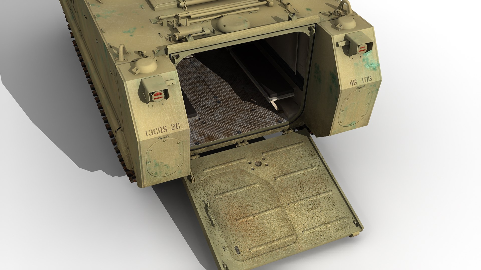 3d m2 m113 m113a3 version model