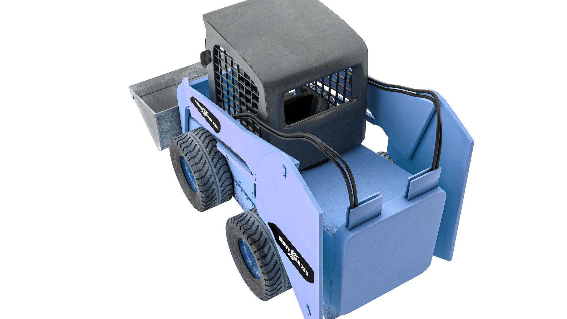 3D Skid Steer Loader Model - TurboSquid 2223626