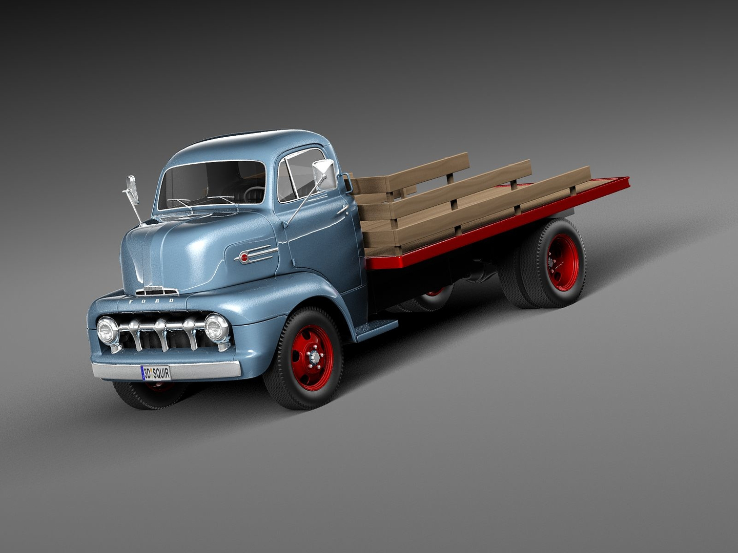 Classic Truck 1952 Coe 3d Model