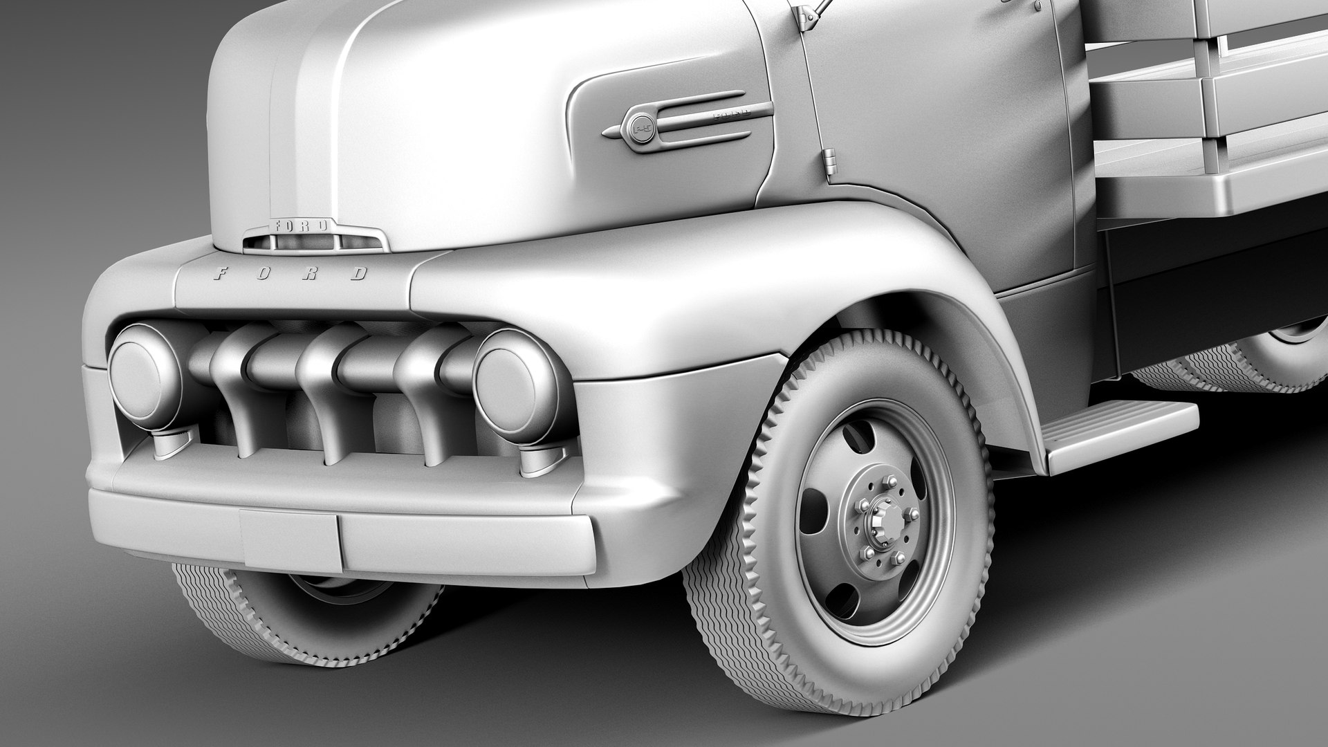 Classic Truck 1952 Coe 3d Model