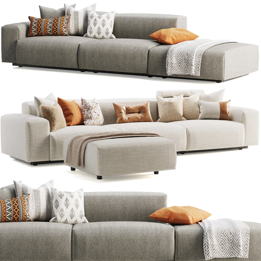 Vitra Soft Modular Sofa Collection 3D - TurboSquid 2010679