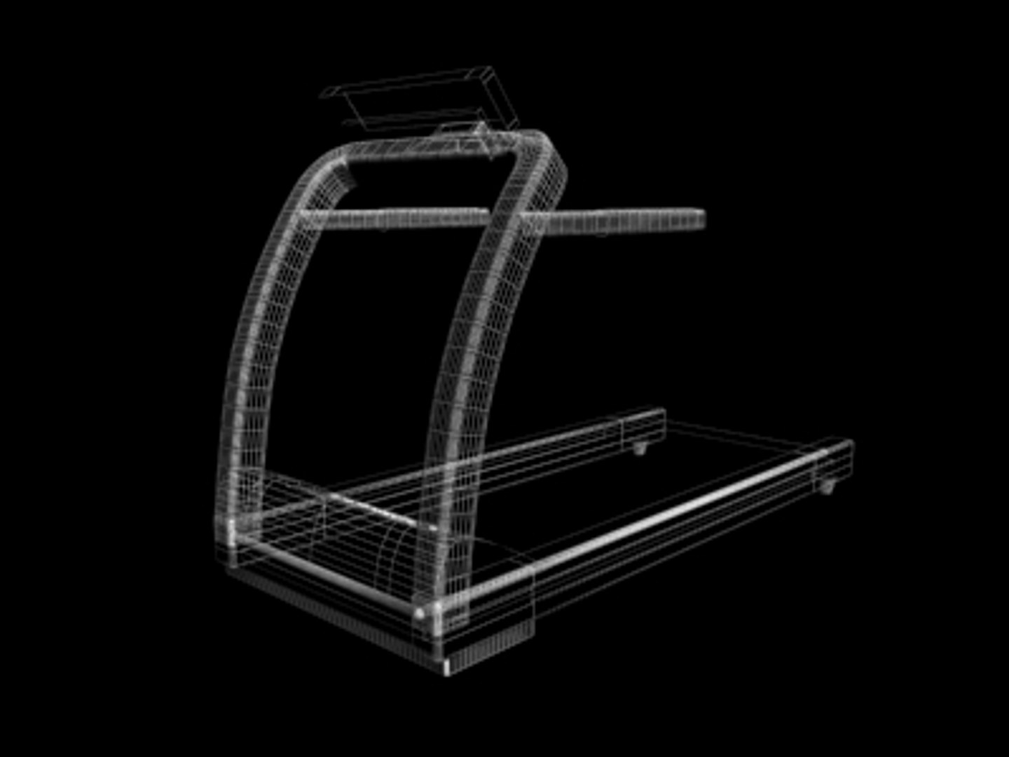 3d Model Treadmill Scene