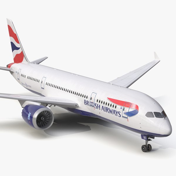 boeing 787 3 british airways 3d obj