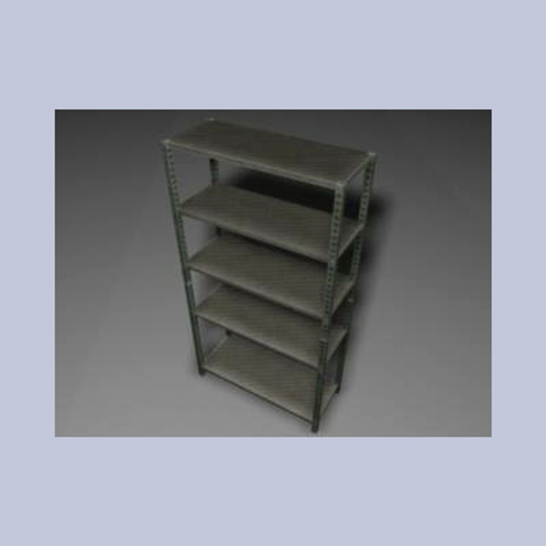 3d Steel Shelf Model